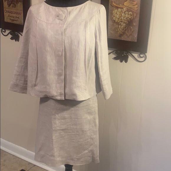 Isaac Mizrahi | Skirts | Isaac Mizrahi Linen Skirt And Jacket Suite ...